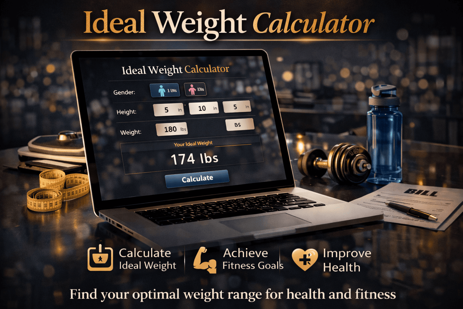 Ideal Weight Calculator | Find Your Healthy Weight Range
